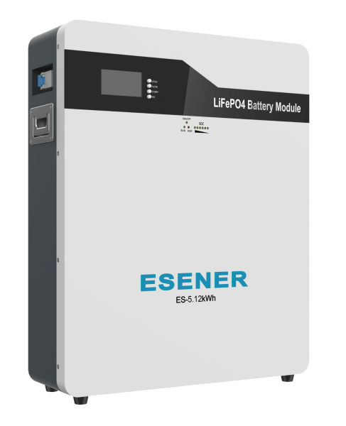 ESENER Wall Mount Lithium Battery 5.12kWh 51.2V 100Ah · ESENER